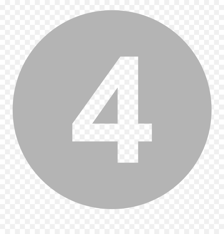 Fileeo Circle Grey Number 4svg Wikimedia Commons Emoji Black Or Grey