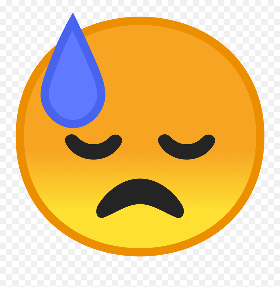 Downcast Face With Sweat Emoji Meaning Face With Cold Sweat Emoji 