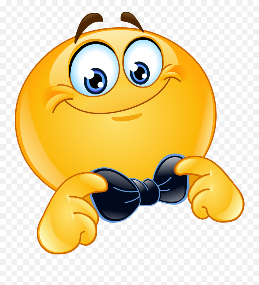 Bow Tie Emoji Decal Smiley Face Bowing Thank You Emoticon Free