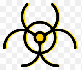 Radioactive Decay Nuclear Power Radiation Hazard Symbol Emoji,Toxic ...